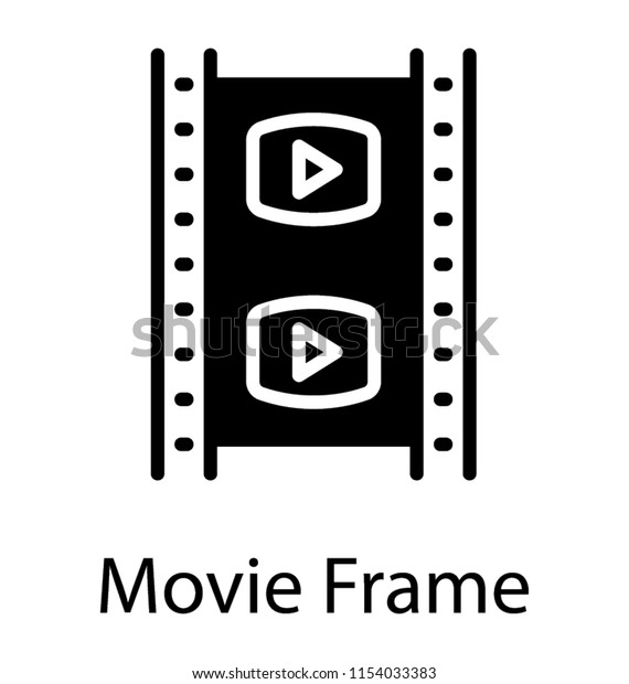 Reel Play Buttons On Movie Frame Stock Vector (Royalty Free) 1154033383 ...