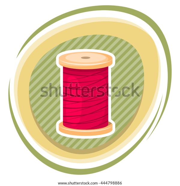 Reel Thread Vector Illustration Cartoon Style Stock Vector (Royalty ...