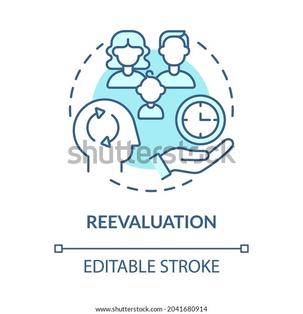 Reevaluation Blue Concept Icon Buying More Stock Vector (Royalty Free ...