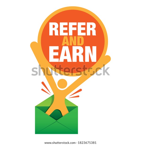 Refer Earn Design Template Design Layout Stock Vector (Royalty Free ...