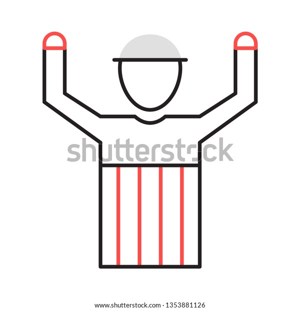 Referee Cricket Stock Vector (Royalty Free) 1353881126 | Shutterstock