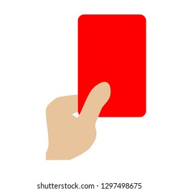 Referee Give Red Card Stock Vector (Royalty Free) 1297498675 | Shutterstock