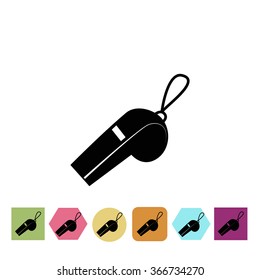 Referee Whistle Icon Stock Vector (Royalty Free) 366737327 | Shutterstock