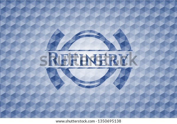 Refinery Blue Hexagon Emblem Stock Vector (Royalty Free) 1350695138 ...