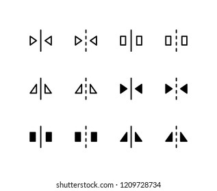 Reflect Icon Logo Vector Symbol Flip Stock Vector (Royalty Free ...
