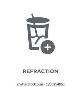 Refraction Icon Refraction Design Concept Science Stock Vector (Royalty ...
