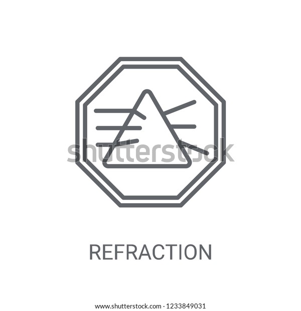 Refraction Icon Trendy Refraction Logo Concept Stock Vector (Royalty ...