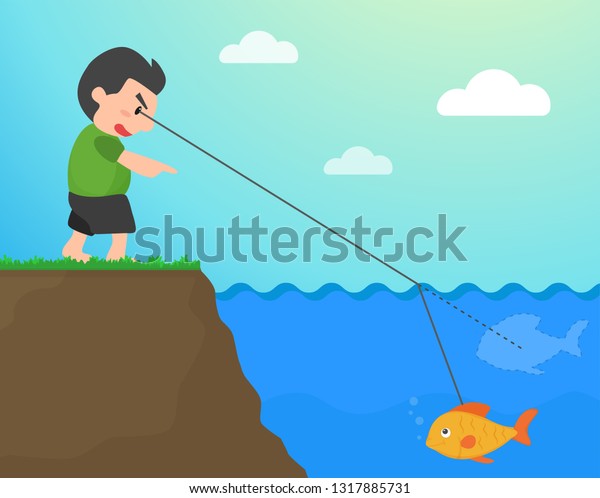 Refraction When Light Travels Through Water Stock Vector (Royalty Free ...