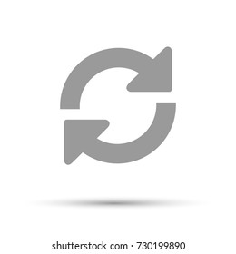 Refresh Icon Black On White Background Stock Vector (Royalty Free ...