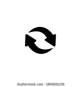 Refresh Icon Vector Symbol White Background Stock Vector (Royalty Free ...