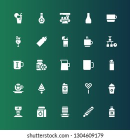 Refreshment Icon Set Collection 25 Filled Stock Vector (Royalty Free ...