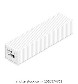 Refrigerated Container Isometric View Isolated On Stock Vector (Royalty ...