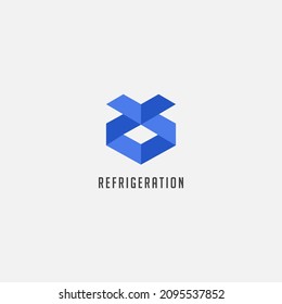 Refrigeration Logo Design Vector Illustration Stock Vector (Royalty ...