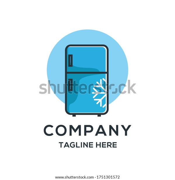 Refrigerator Logo Vector Design Illustration Stock Vector (Royalty Free ...
