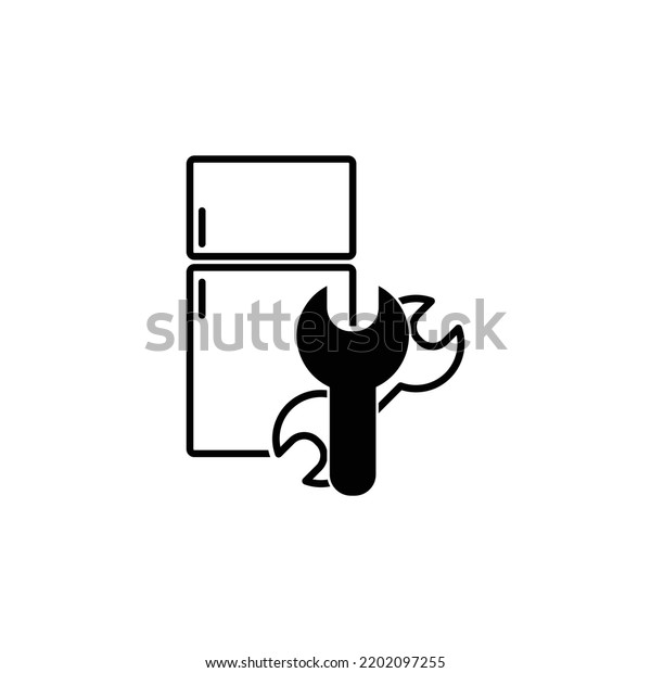 Refrigerator Repair Icon Fridge Repair Icon Stock Vector (Royalty Free ...