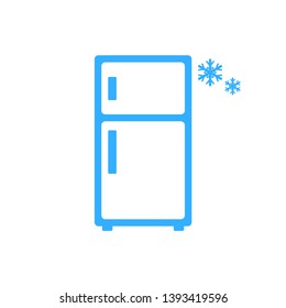 Refrigerator Symbol Icon Vector Blue Color Stock Vector (Royalty Free ...