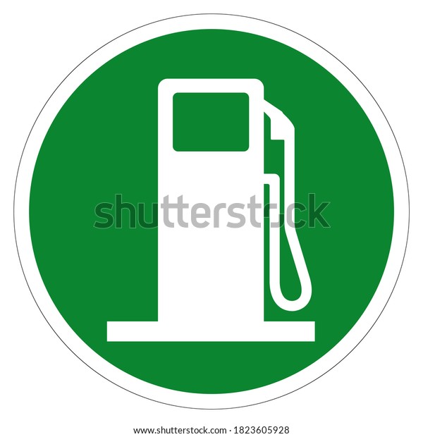 Refuelling Point Symbol Sign Vector Illustration Stock Vector (Royalty ...