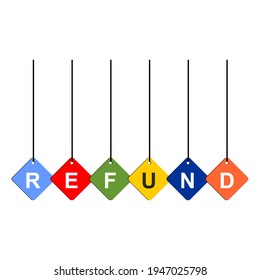 Refund Logo Tex Hanging Image Stock Vector (Royalty Free) 1947025798 ...