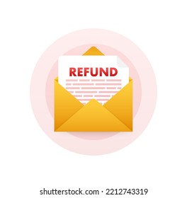 Refund Money Icon Return Money Vector Stock Vector (Royalty Free ...