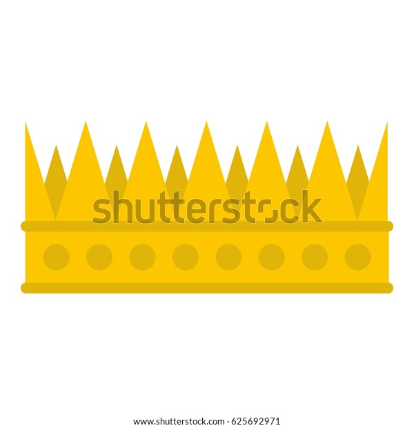 Regal Crown Icon Flat Isolated On Stock Vector (Royalty Free) 625692971 ...