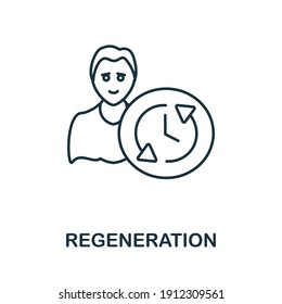 Regeneration Icon Simple Illustration Biohacking Collection Stock ...