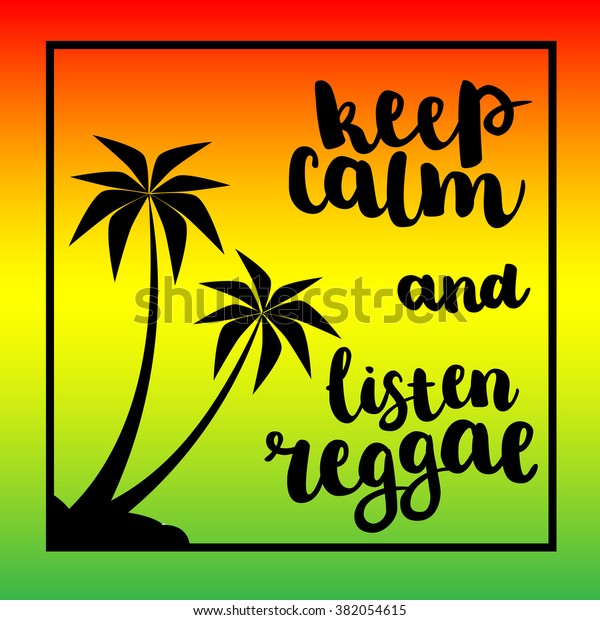 「Reggae Background Black Pulms Silhouette Hand」のベクター画像素材（ロイヤリティフリー ...