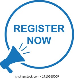 Register Icon Register Now Icon Vector Stock Vector (Royalty Free ...