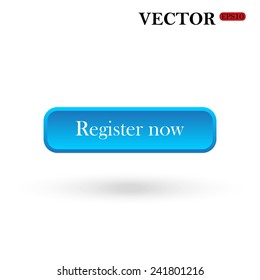 Register Now Blue Button Site Vector Stock Vector (Royalty Free ...