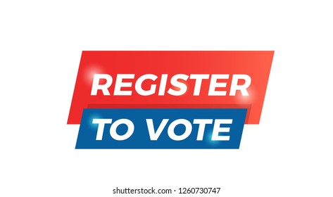 Register Vote Graphic Design Element Vector Stock Vector (Royalty Free ...