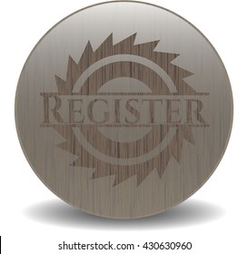 Register Wooden Emblem Stock Vector (Royalty Free) 430630960 | Shutterstock