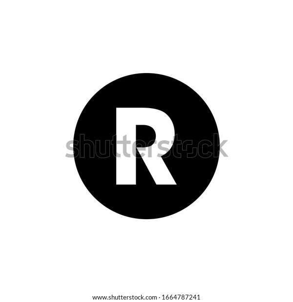Registered Icon Trendy Design Vector Eps Stock Vector (Royalty Free ...