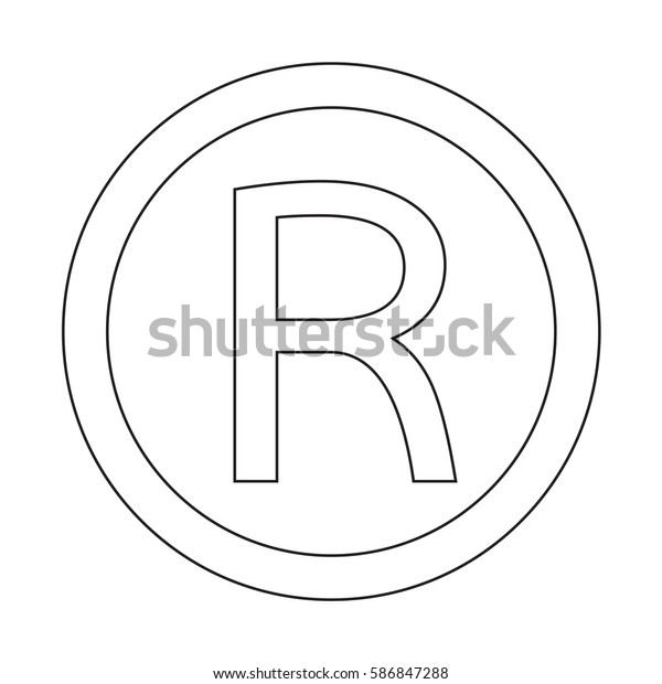 Registered Trademark Icon Stock Vector (Royalty Free) 586847288 ...