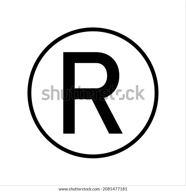 Registered Trademark Symbol Isolated Vector Stock Vector (Royalty Free ...