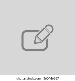 Registration Icon Imitation Draw White Chalk Stock Illustration 310076729