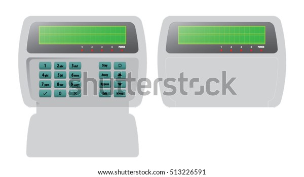 Regular Home Security Keypad Access Panel Stock Vector (Royalty Free ...