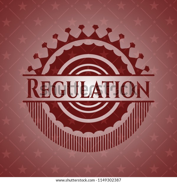 Regulation Red Emblem Stock Vector (Royalty Free) 1149302387 | Shutterstock