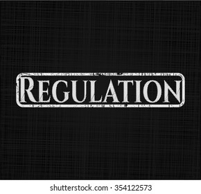 Regulation Written Chalkboard Texture Stock Vector (Royalty Free ...