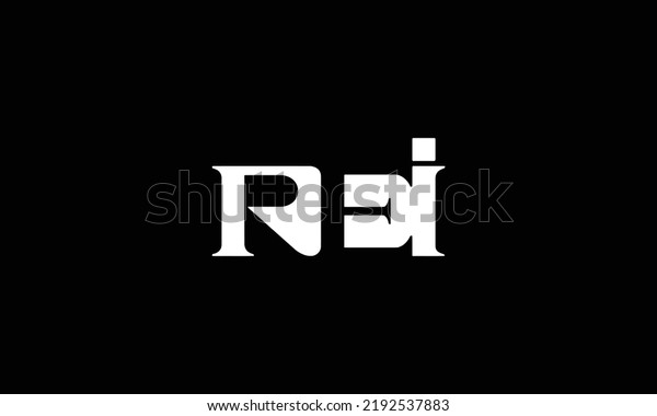 Rei Letter Initial Logo Design Template Stock Vector (Royalty Free ...