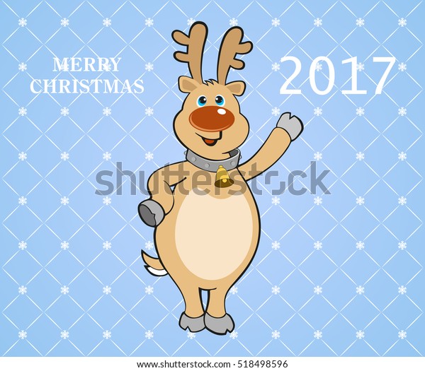 Reindeer Form Comic Illustration New Year Stock Vector (Royalty Free ...