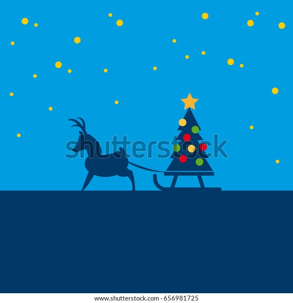 Reindeer Slide Stock Vector (Royalty Free) 656981725 | Shutterstock