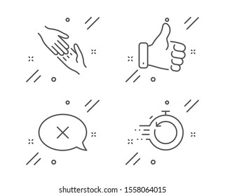 Reject Helping Hand Like Hand Line Stock Vector (Royalty Free) 1558064015