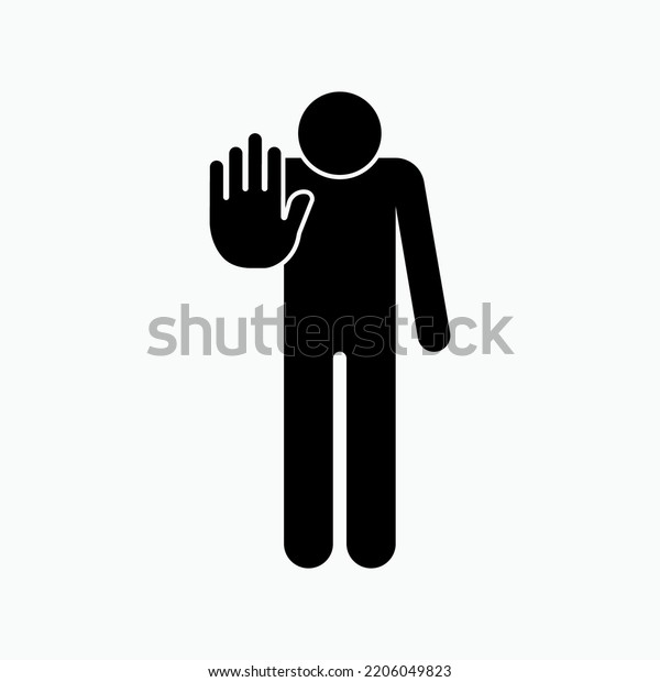 Reject Icon Refuse Resist Symbol Vector Stock Vector (Royalty Free ...
