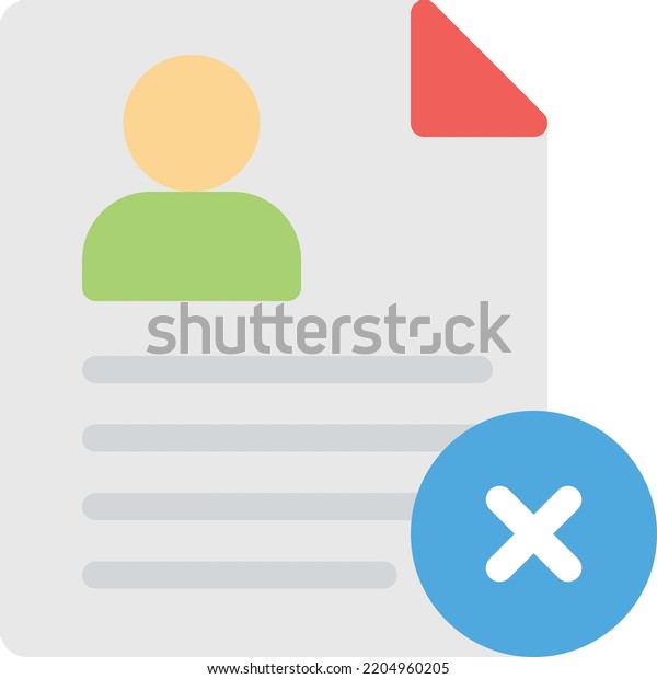 Reject Vector Illustration On Transparent Background Stock Vector ...