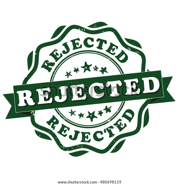 Rejected Green Grunge Stamp Print Colors Stock Vector (Royalty Free ...