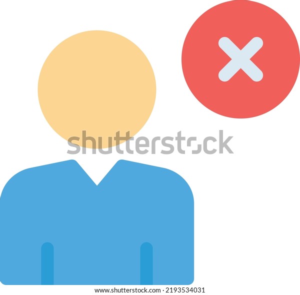 rechazo Ilustración vectorial en un fondo: vector de stock (libre de ...