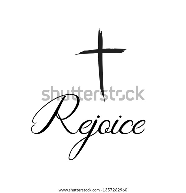 Rejoice Typography Design Print Use Poster Stock Vector (Royalty Free ...