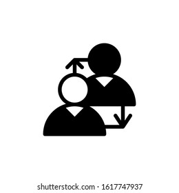 Relationship Icon Black White Stock Vector (Royalty Free) 1617747937 ...
