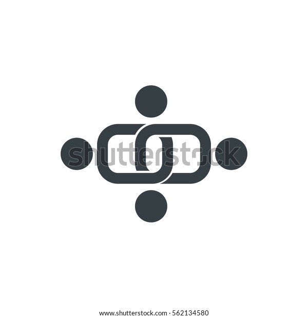 Relationship Icon Logo Social Community Stock Vector (Royalty Free ...