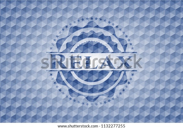 Relax Blue Hexagon Emblem Stock Vector (Royalty Free) 1132277255 ...