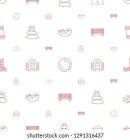 Relaxation Icons Pattern Seamless White Background Stock Vector ...